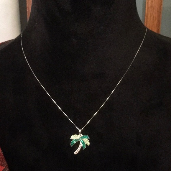 Jewelry | Palm Tree Pendant Necklace | Poshmark